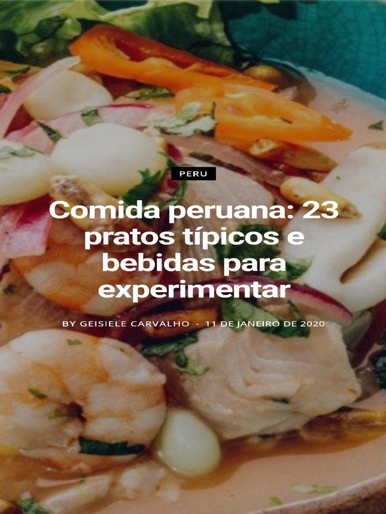 Gastronomia Peruana | PDF