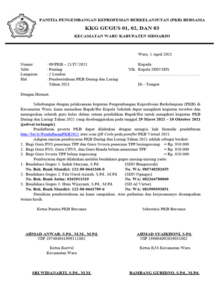 Undangan PKB 2021 REVISI | PDF