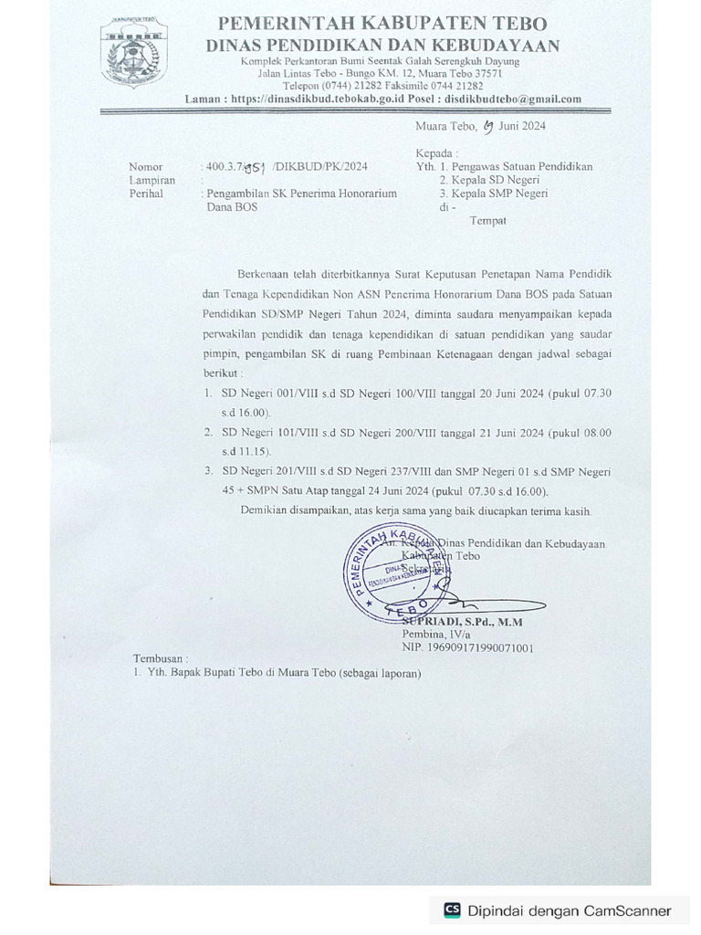 SK Honor BOS 2024 | PDF