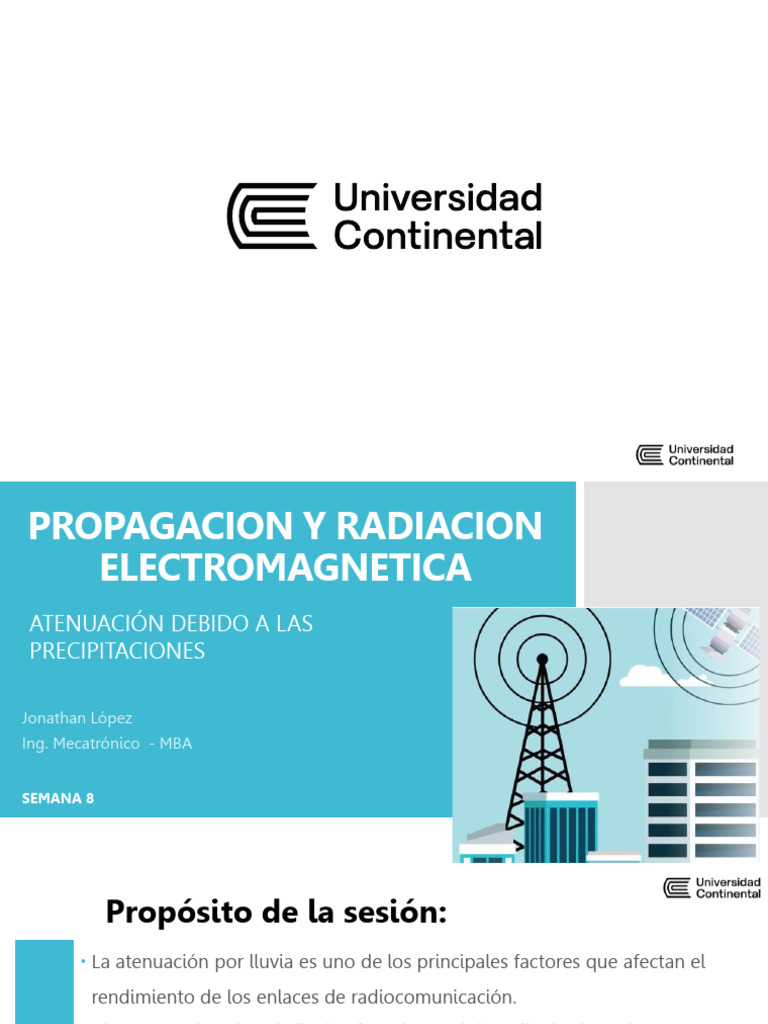 S8 - PR ELECTROMAGNETICA - Atenuación Debido A Las Precipitaciones y Otras Particulas ...