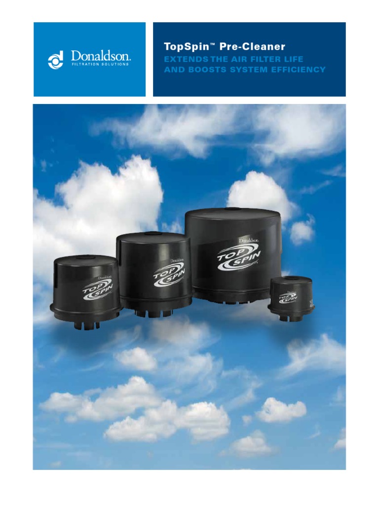 Top Spin Brochure - Pre Cleaner | PDF | Dust | Bearing (Mechanical)