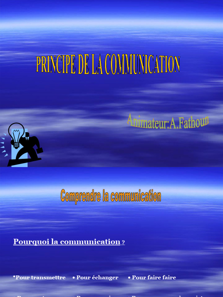 L'art de la communication efficace | PDF | la communication | Sens ...