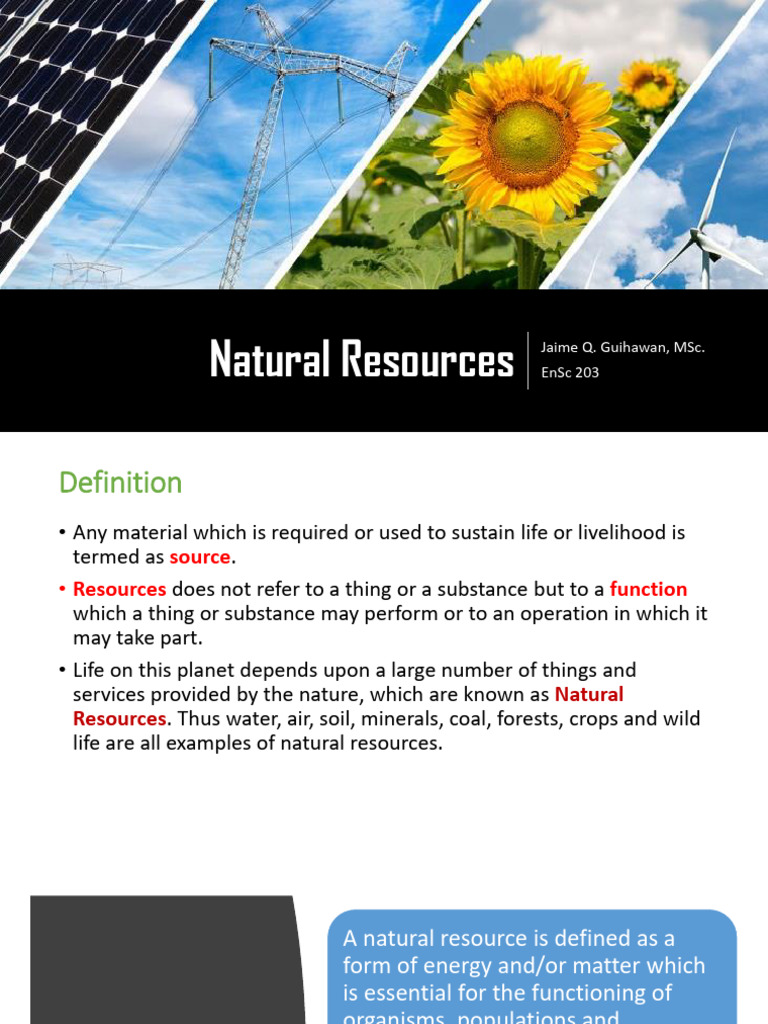 Chapter 2_Natural Resources | PDF | Logging | Climate Change Mitigation