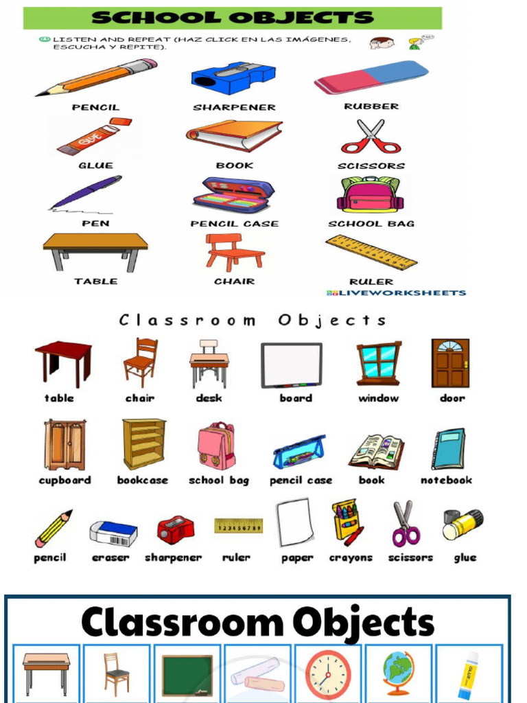 School Objects | PDF