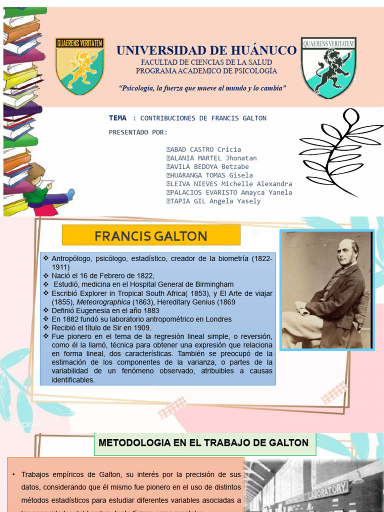 Contribuciones de Francis Galton en Psicología | PDF | Science