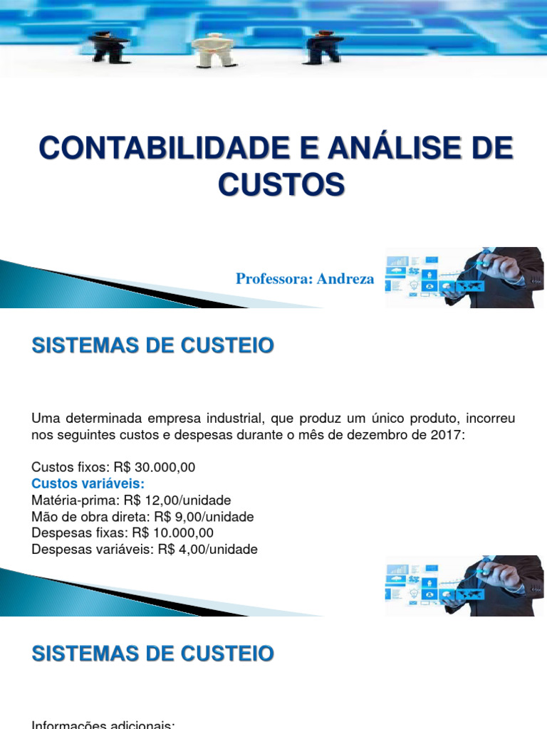 08 Contabilidade e An Lise de Custos 2024.1 | PDF | Despesa | Contabilidade