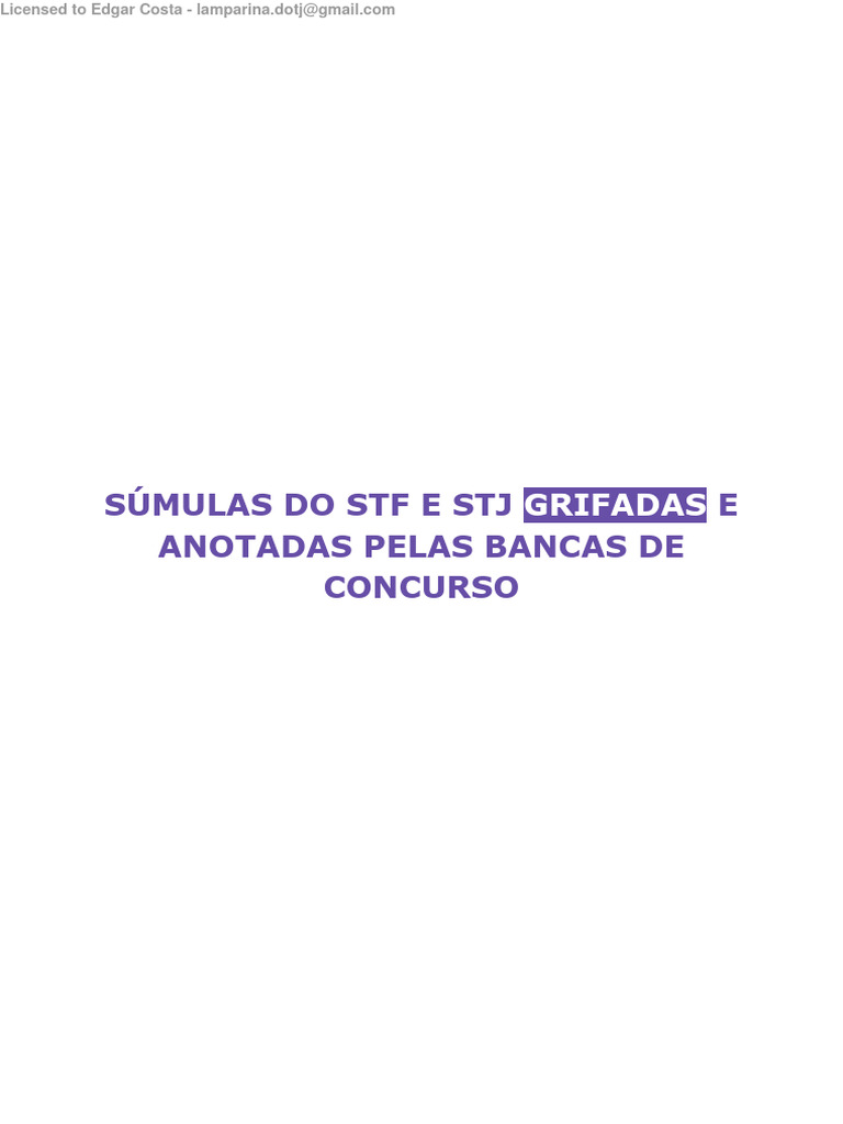 4.Sumulas+do+STF | PDF