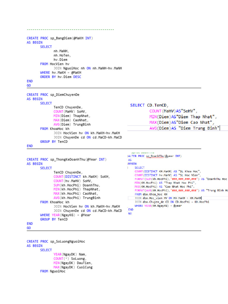 Stored Procedure | PDF