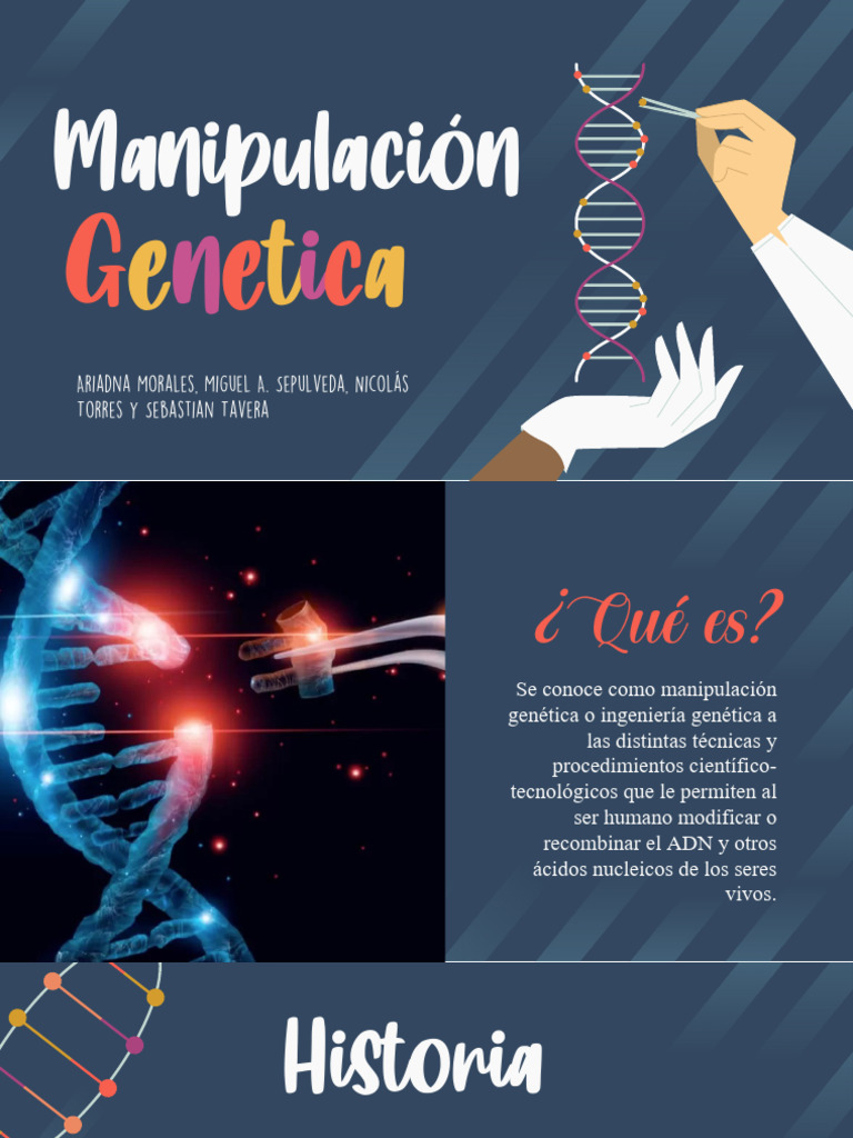 Manipulación Genetica | PDF | Ingeniería genética | Genética
