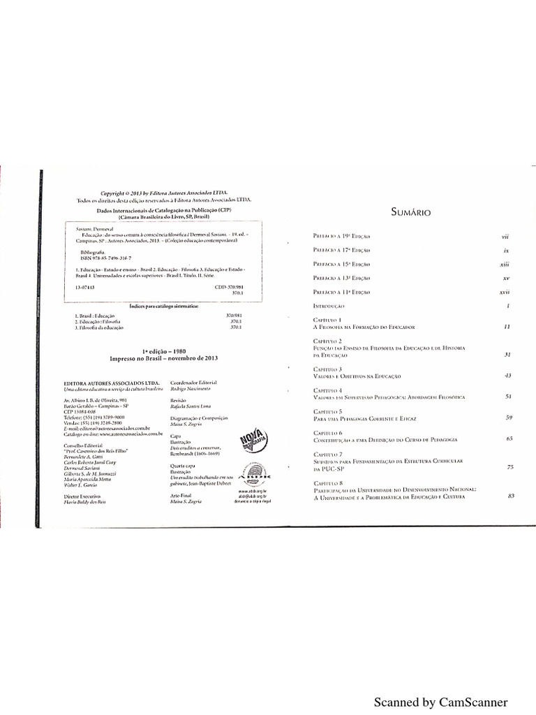 SAVIANI, Dermeval. A Filosofia na formação do educador | PDF