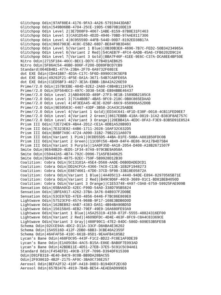 skin_list | PDF | Visual Perception | Artistic Techniques