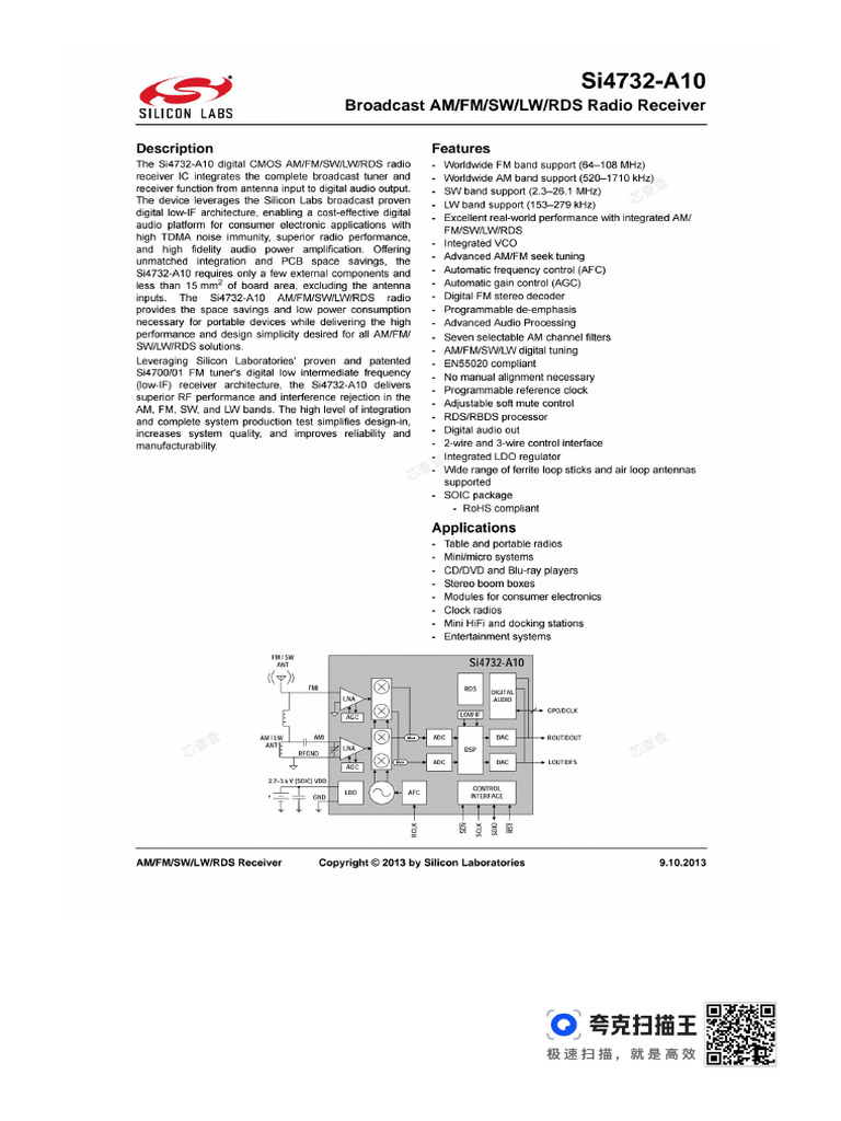 Si4732 A10 GS | PDF