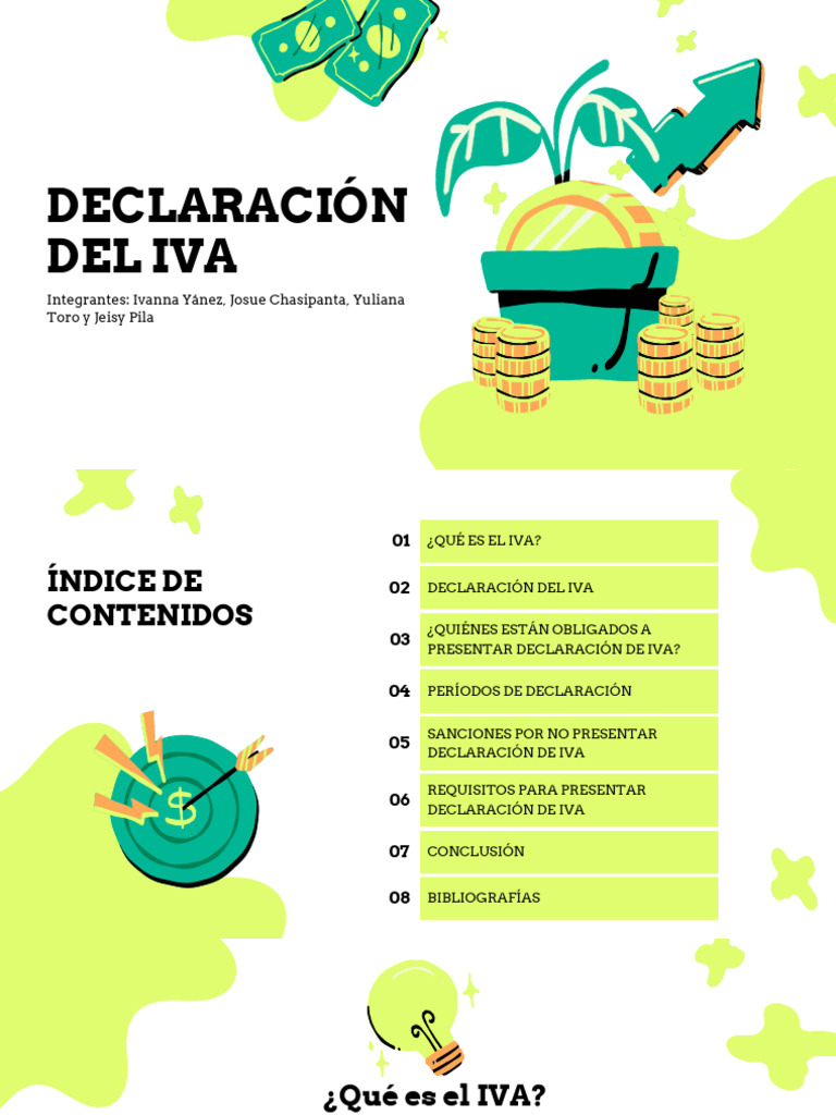 Declaración Del IVA | PDF | Impuesto al valor agregado | Impuestos