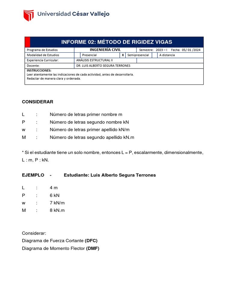 INFORME 02 [VIGAS] | Descargar gratis PDF | Ingeniería de Edificación | Mecánica