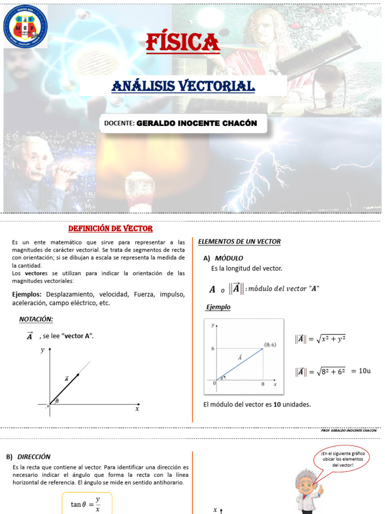 Análisis Vectorial | PDF | Vector Euclidiano | Movimiento (física)