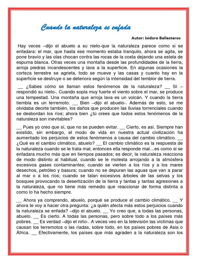 Cuando La Naturaleza Se Enfada | PDF | Naturaleza | Temblores