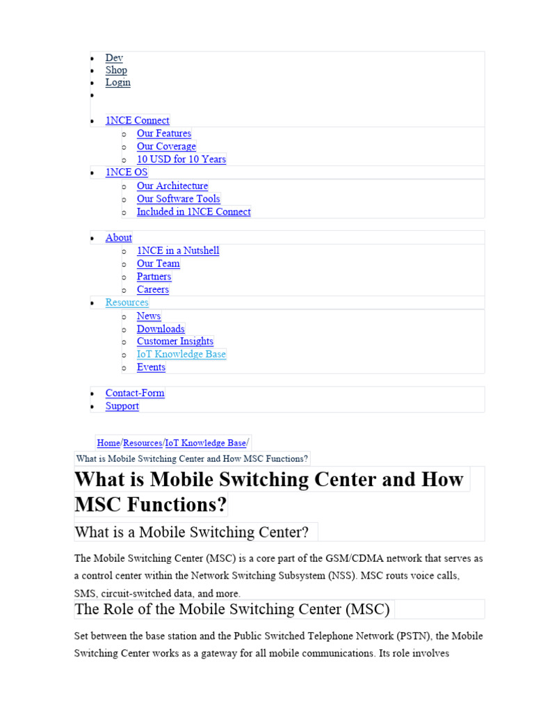 msc | Download Free PDF | Telecommunications | Information And ...