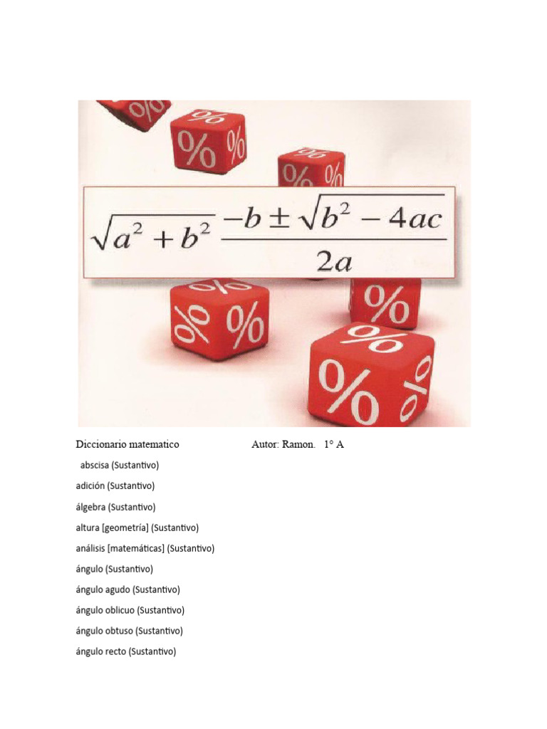 Diccionario matematico Autor | PDF | Triángulo | Ángulo