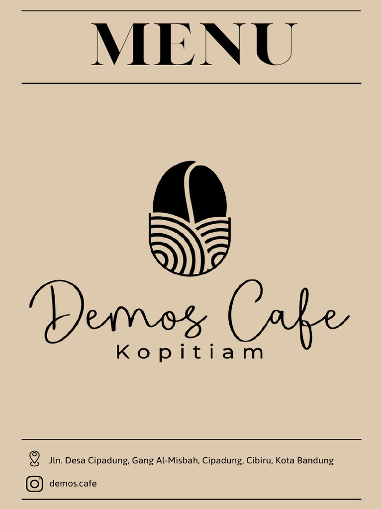 Menu Demos Cafe | PDF
