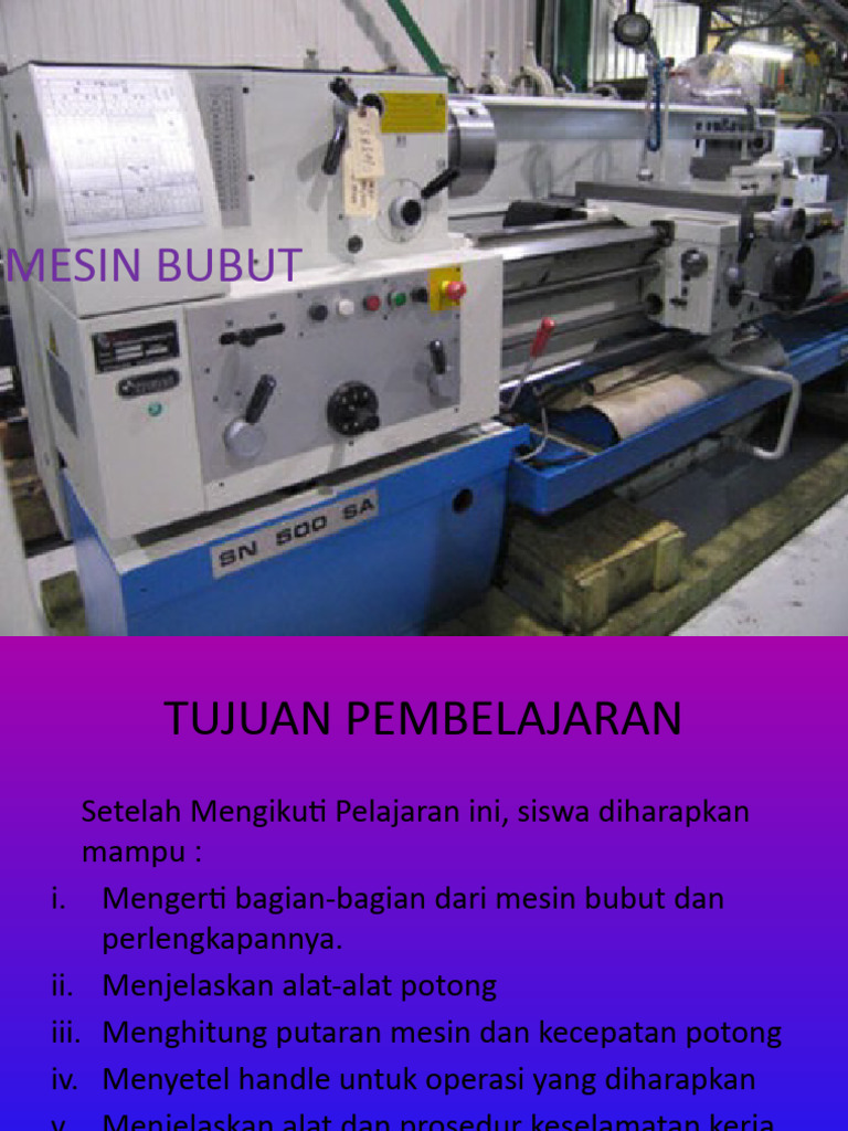 Bagian-bagian Mesin Bubut | PDF