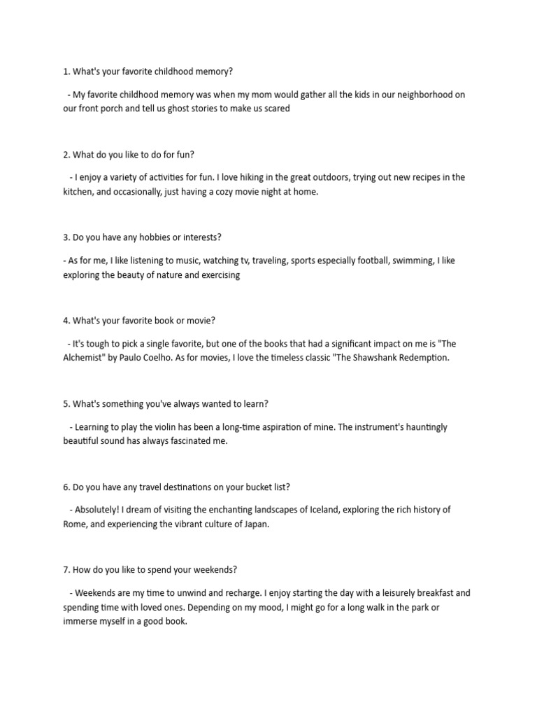 150 Questions and Answers | PDF | Mindset | Creativity