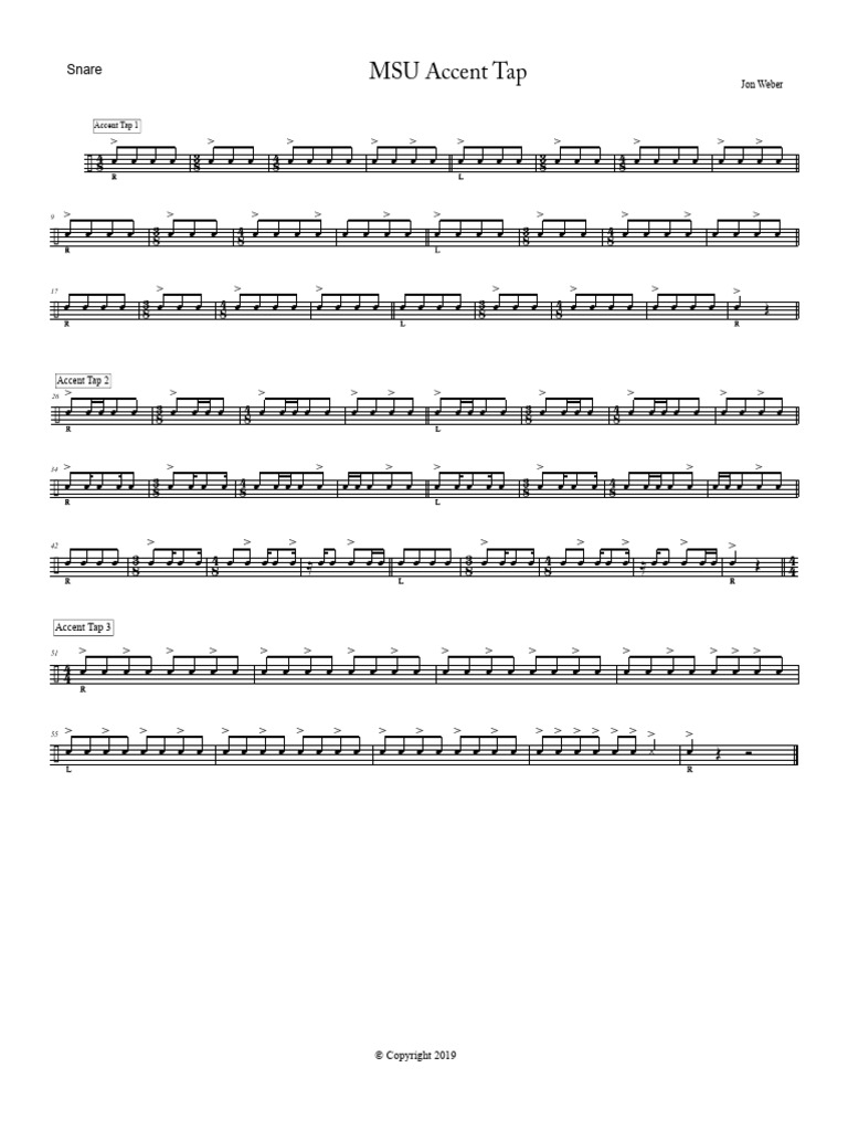 Snare - Accent Tap | PDF