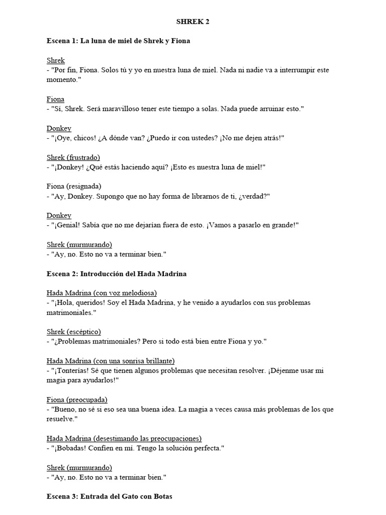 Sherk 2 - Guion | PDF | Arte