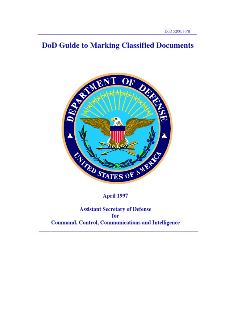 DoD Markings | PDF | Classified Information In The United States ...