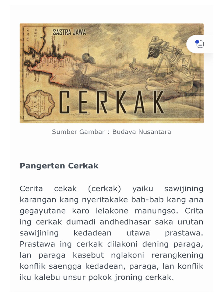 Materi Cerkak Bahasa Jawa 2 Kls 12 | PDF
