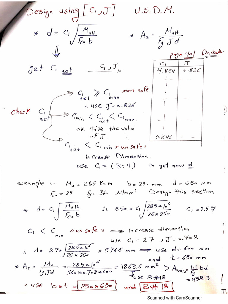 Design Using C1, J Method | PDF