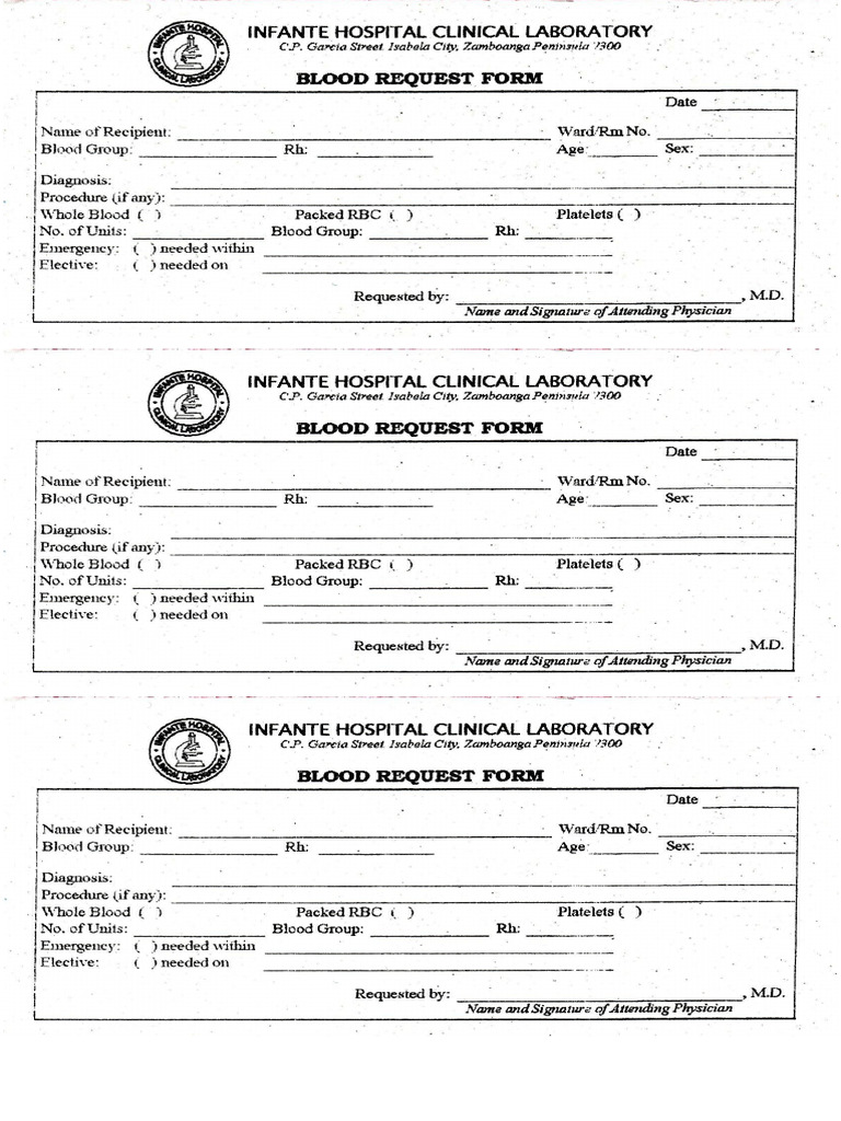 BLOOD REQUEST FORM - JPG | PDF
