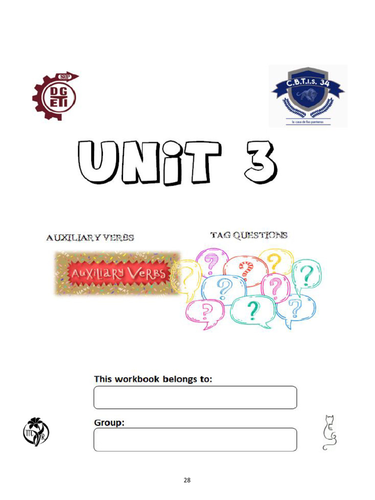 Ss's Workbook Unit 3 | PDF | Verb | Language Mechanics