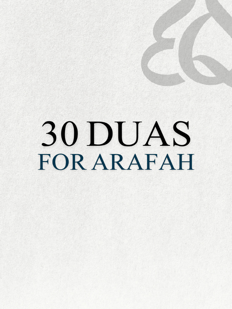 List of Doa For Arafah | PDF