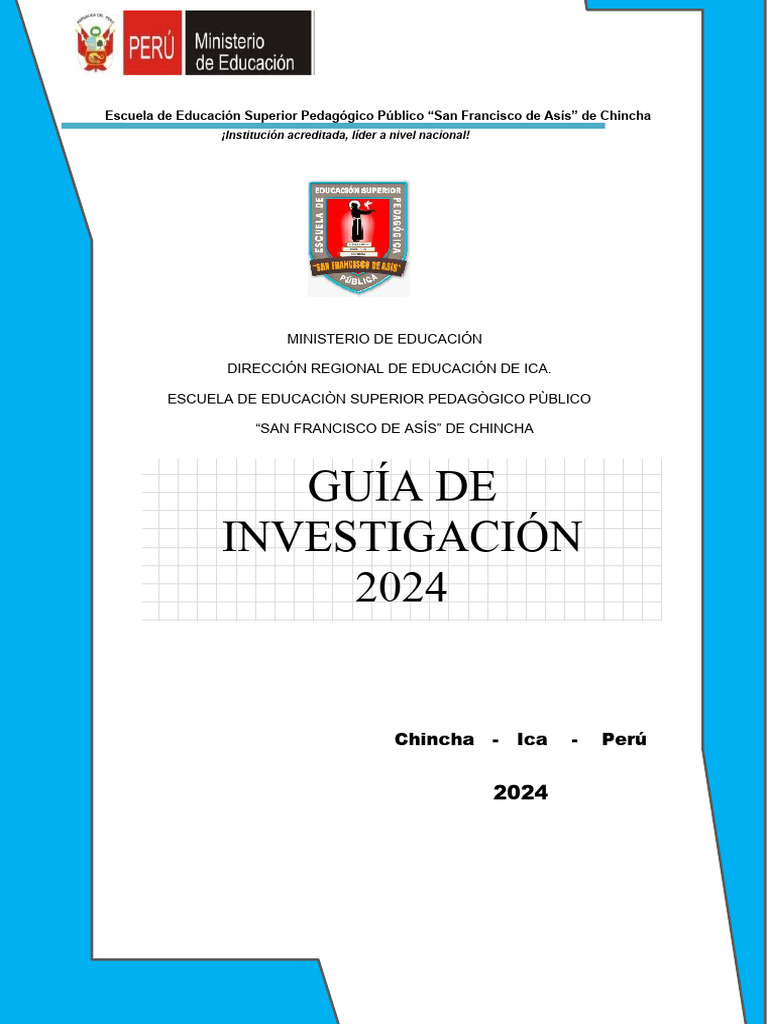 Guia de Investigacion 2024 | PDF | Muestreo (Estadísticas) | Plan de ...