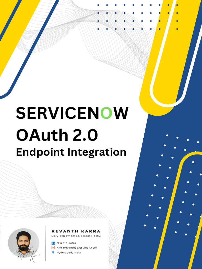 ServiceNow OAuth 2.0 Endpoint Integration by Revanth Karra | PDF ...