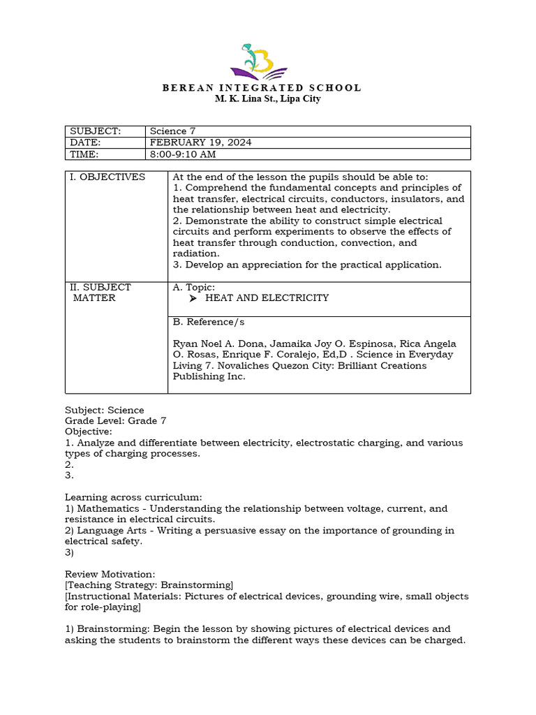 3 Heat and Electricity | PDF | Electricity | Electric Charge