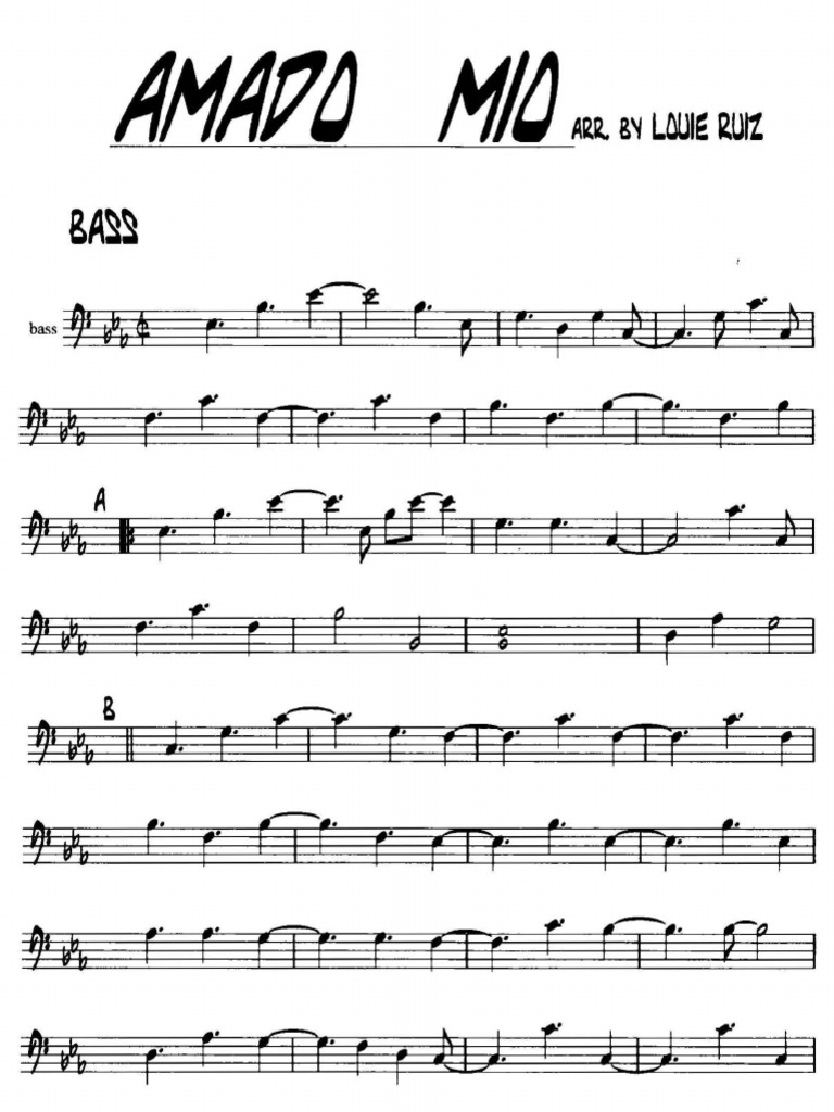 Amado Mio Bass | PDF