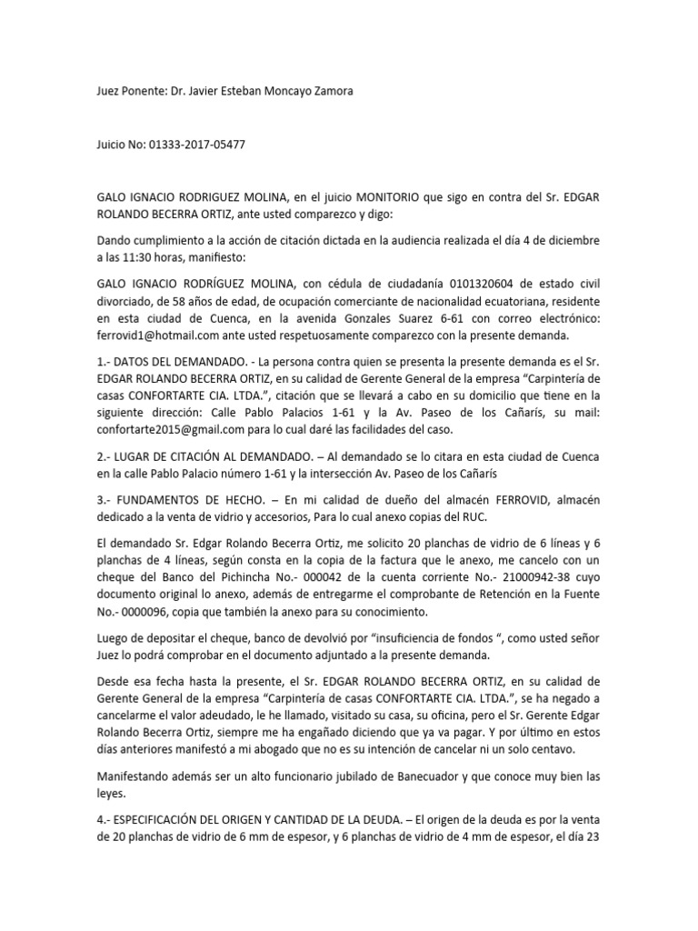 Cheque Devuelto | PDF | Cheque | Bancos