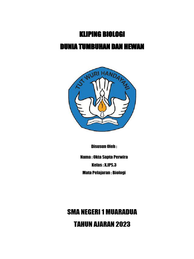 Kliping Biologi: Tumbuhan dan Hewan | PDF