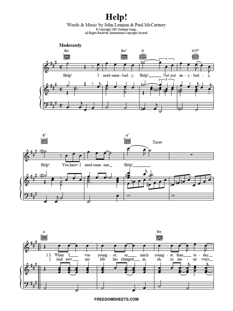 The Beatles - Help | PDF | Songs Written | Music Industry