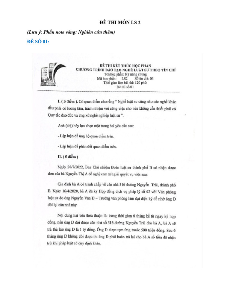 TỔNG HỢP ĐỀ THI LS 2 + ĐÁP ÁN THAM KHẢO | PDF
