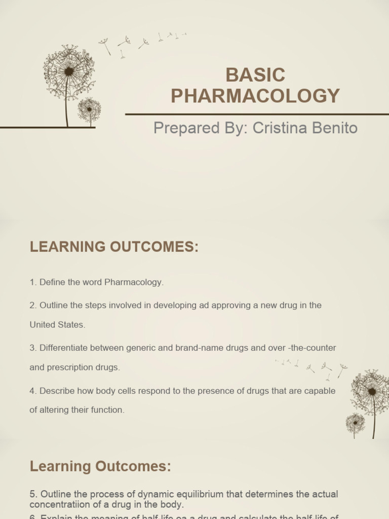 Basic Pharmacology | PDF | Phases Of Clinical Research | Receptor ...