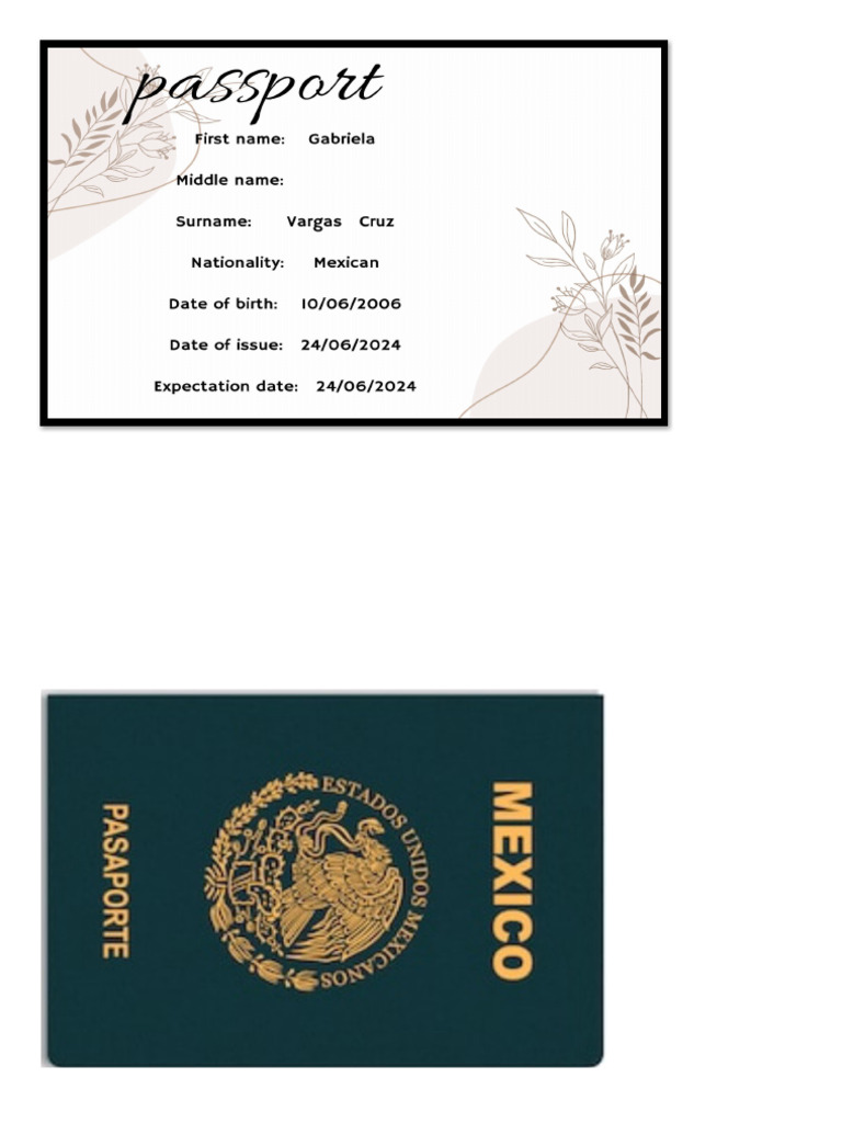 pasaporte | PDF