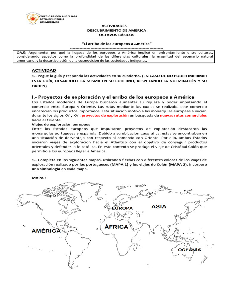 Guia5 de Octavo Historia | Descargar gratis PDF | Américas | Sociedad