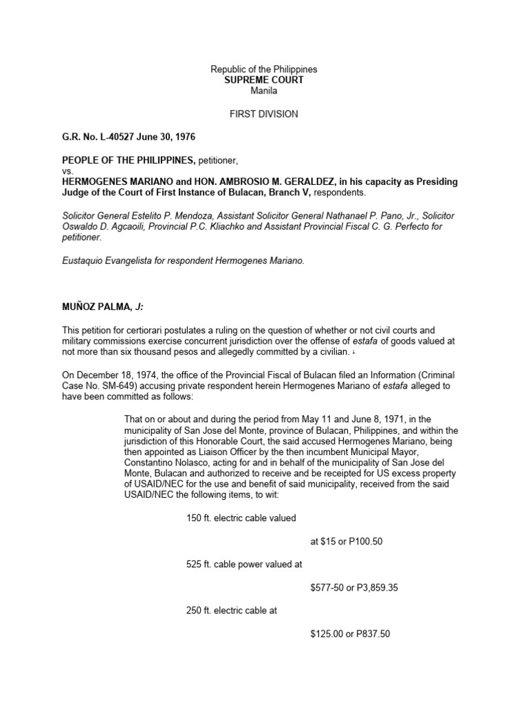 Republic of The Philippines | PDF | Jurisdiction | Complaint