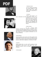 Top 100 Famous People Worldwide | PDF