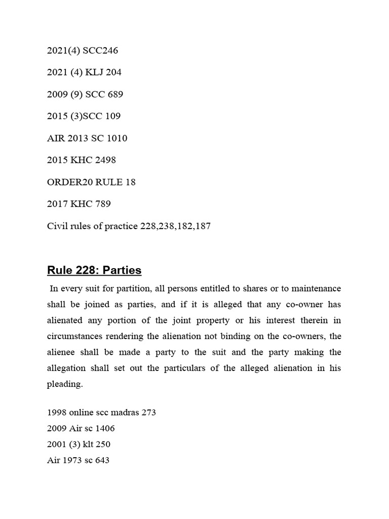 Partition | PDF | Lawsuit | Concurrent Estate