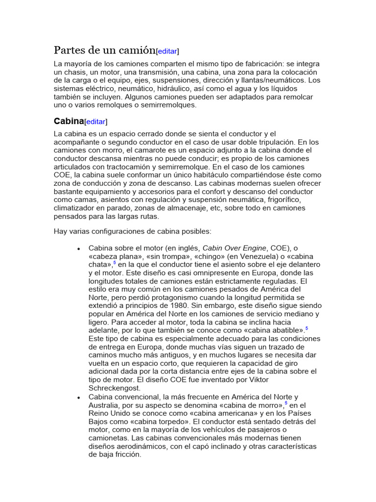 Partes de Un Camion 123 | PDF | Camión | Vehículos de ruedas