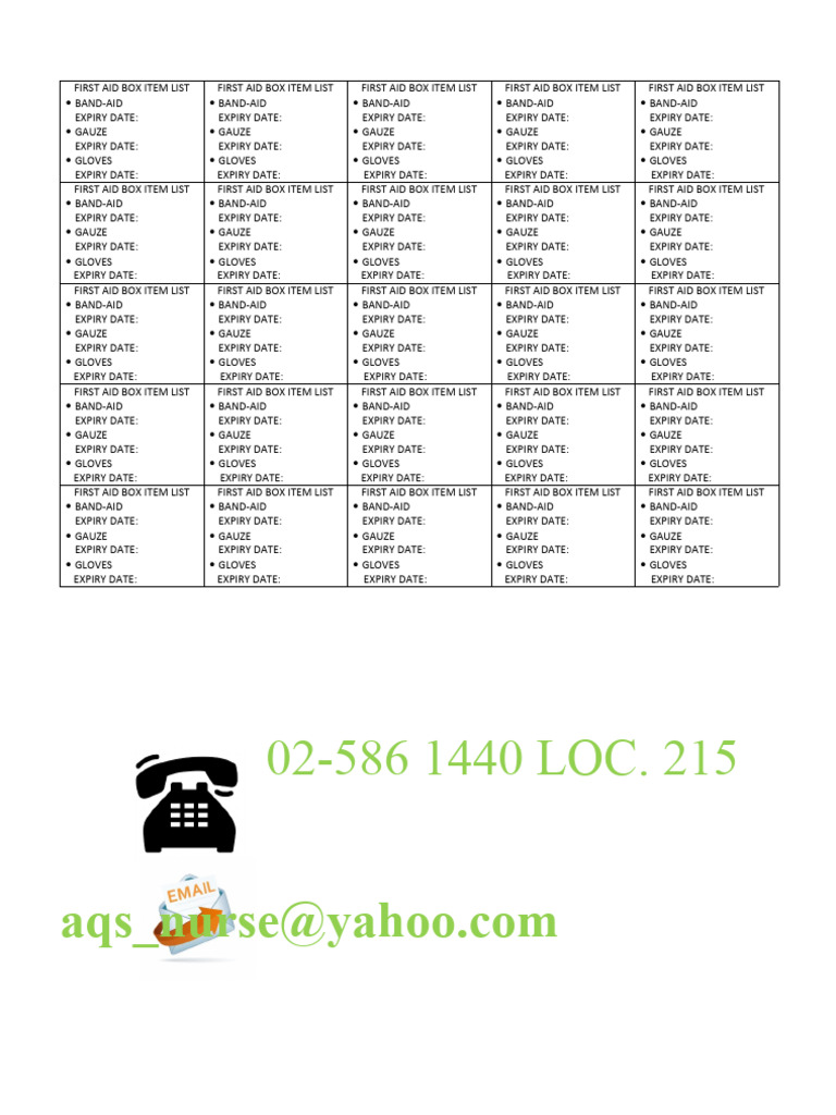 First Aid Label | PDF | Language Arts & Discipline