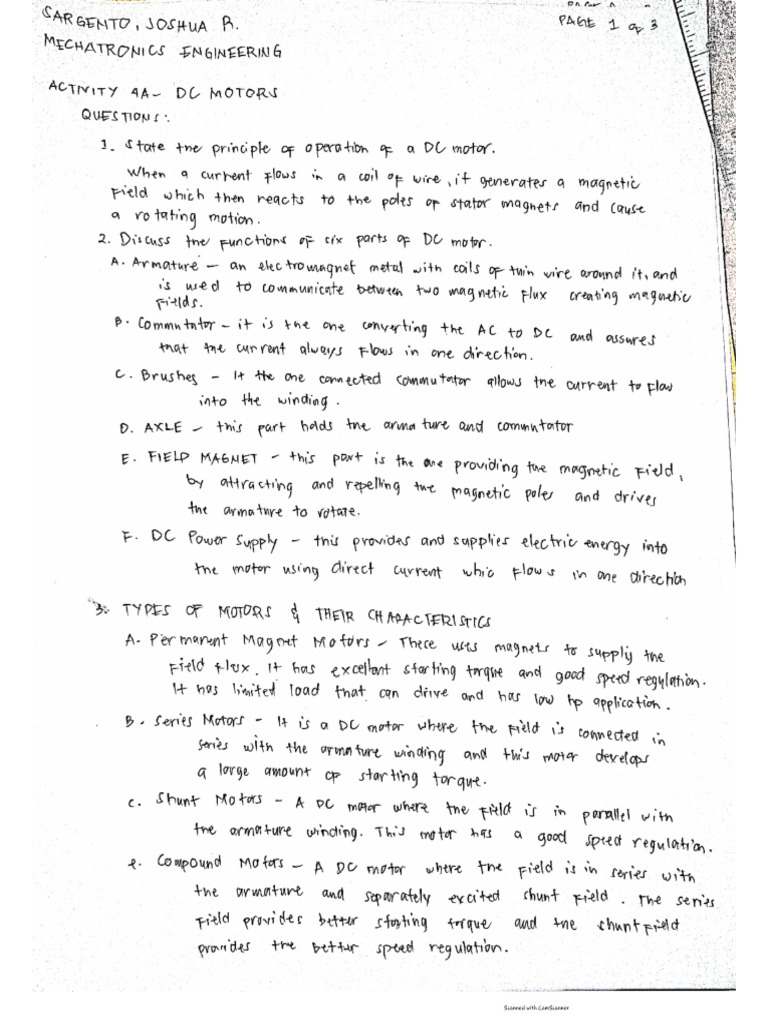 ACT4 - MELC001 - Mechateonics Engg With Answers | PDF
